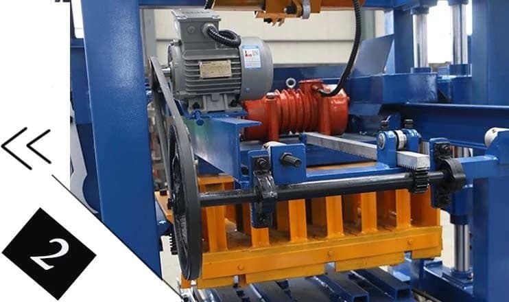 QT4-24 Semi-automatic Concrete Cement Bricks Machine - Block making ...